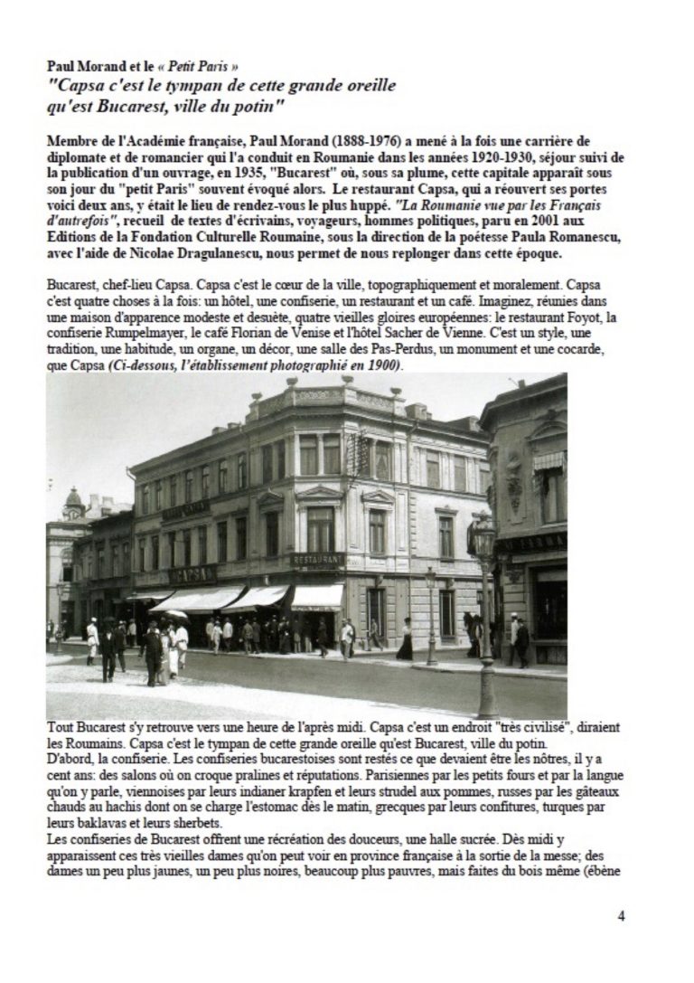 N° 156 Capsa : le mythique restaurant du "petit Paris" - www ...